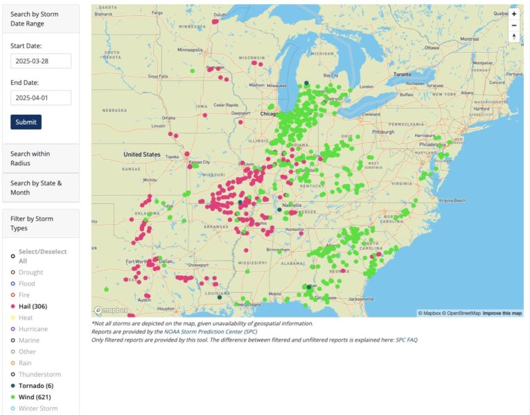 Tracking Tornadoes Over Time